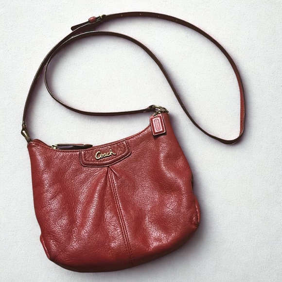 Coach | Bags | Coach Red Leather Crossbody Bag | Poshmark